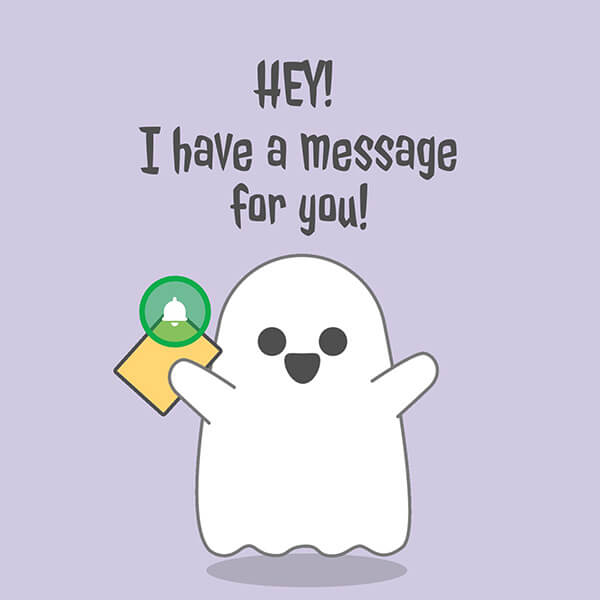 Ghost letter | Genially templates