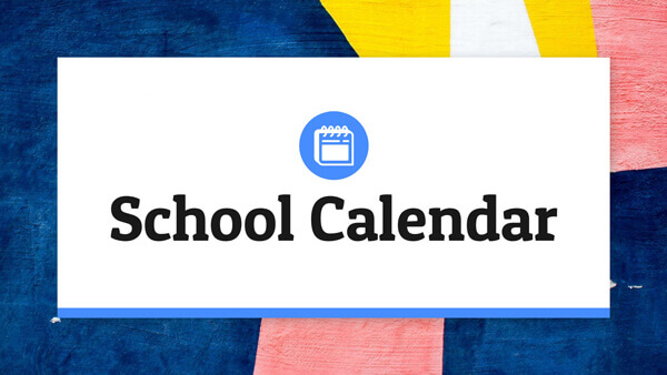 School year calendar | Genially templates