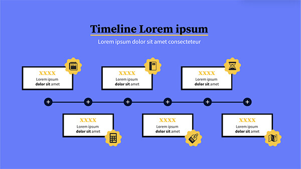 Diagramma timeline | Template di Genially