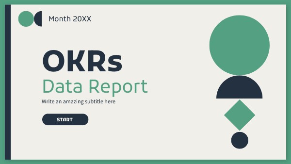 Report OKR | Template di Genially